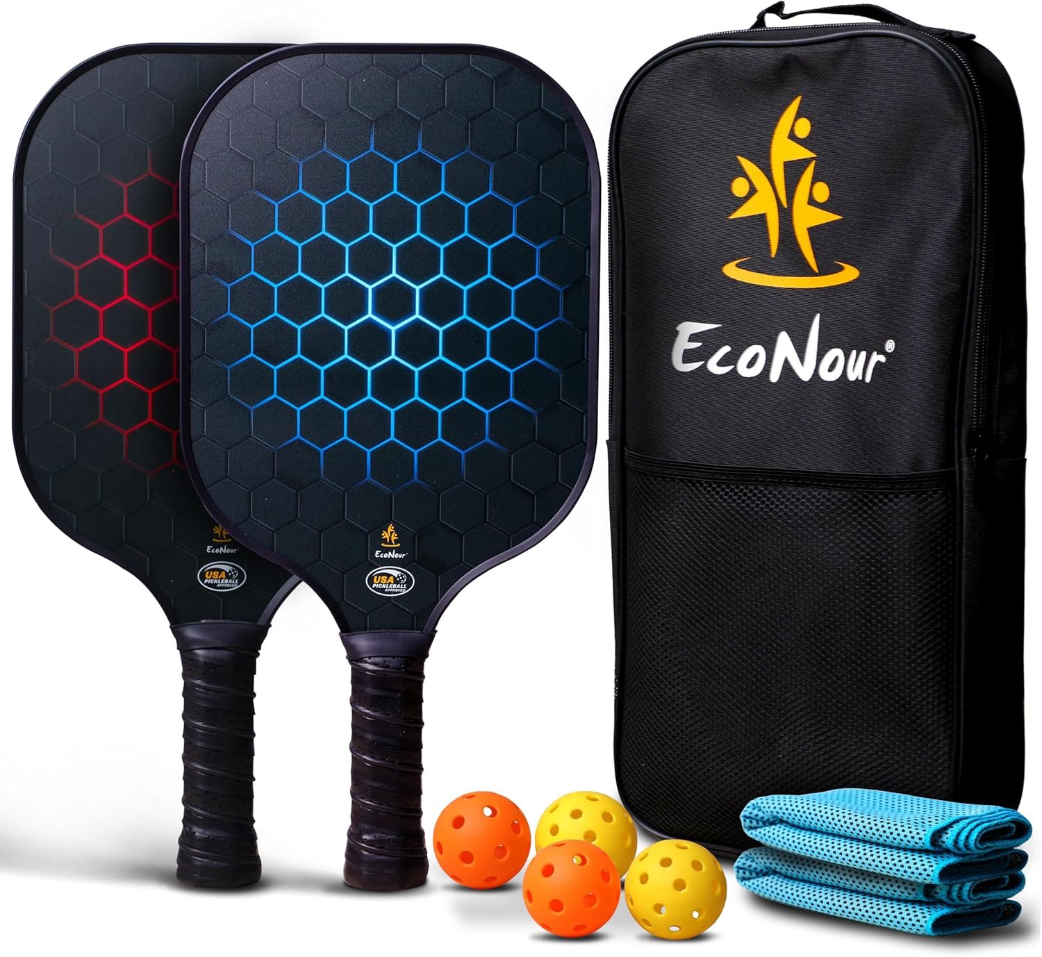 Pickleball Power Duo: EcoNour's Ultimate Paddle Set for Fun ...