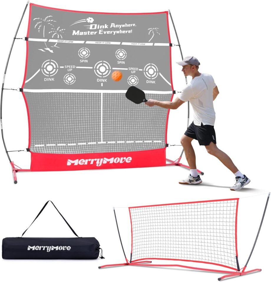 Rebound to Victory: The Red Pickle Ball Net That Transforms Your Solo ...