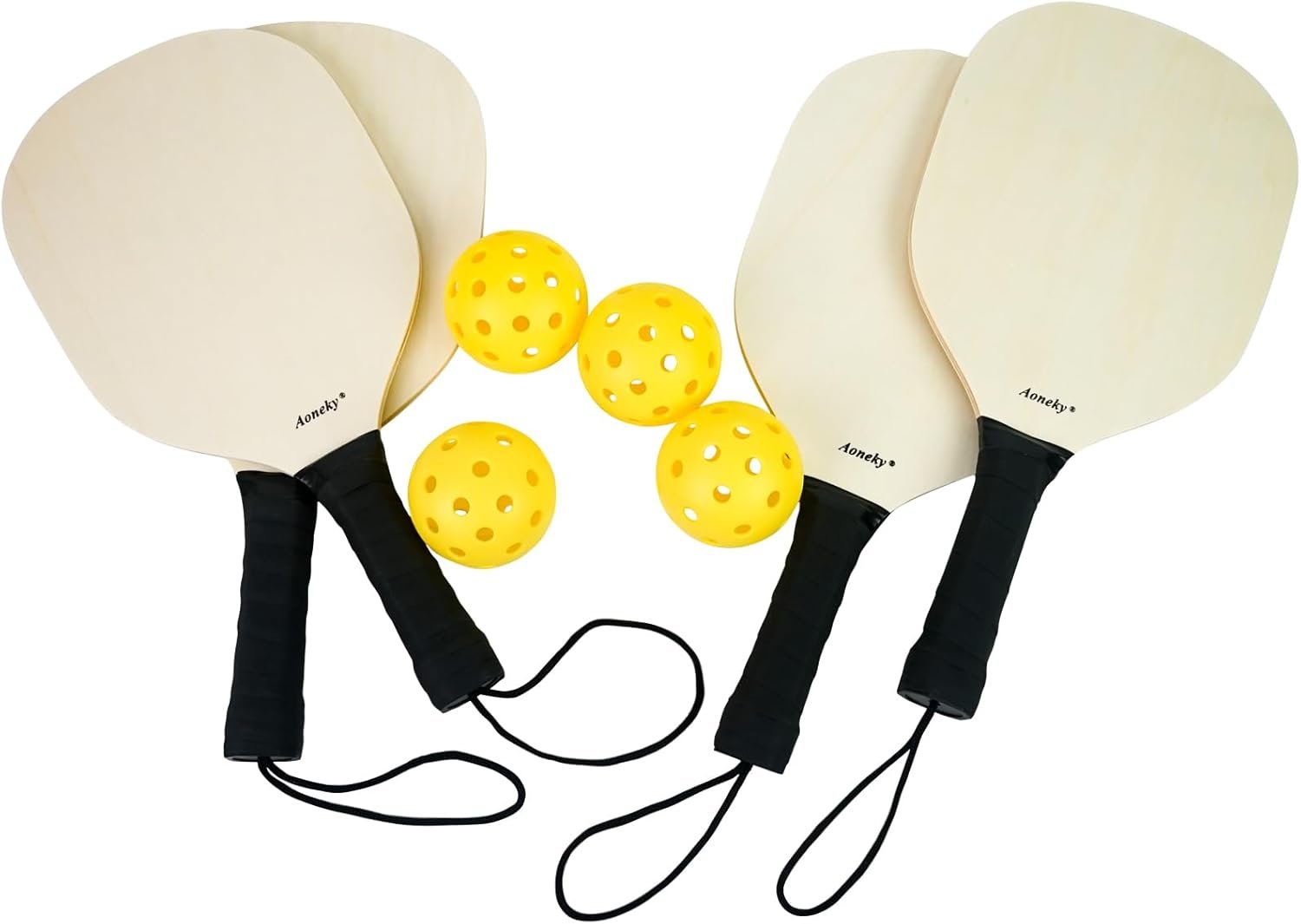Aoneky Wood Pickleball Paddle Set: Your Ultimate Game Changer for Fun ...