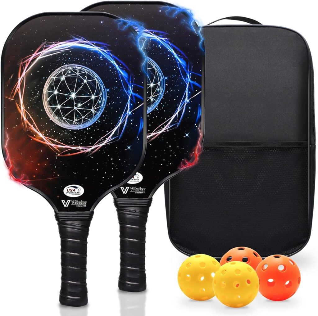 Pickleball Fun Unleashed: Dive into the Vitoler Pickleball Paddles Set ...