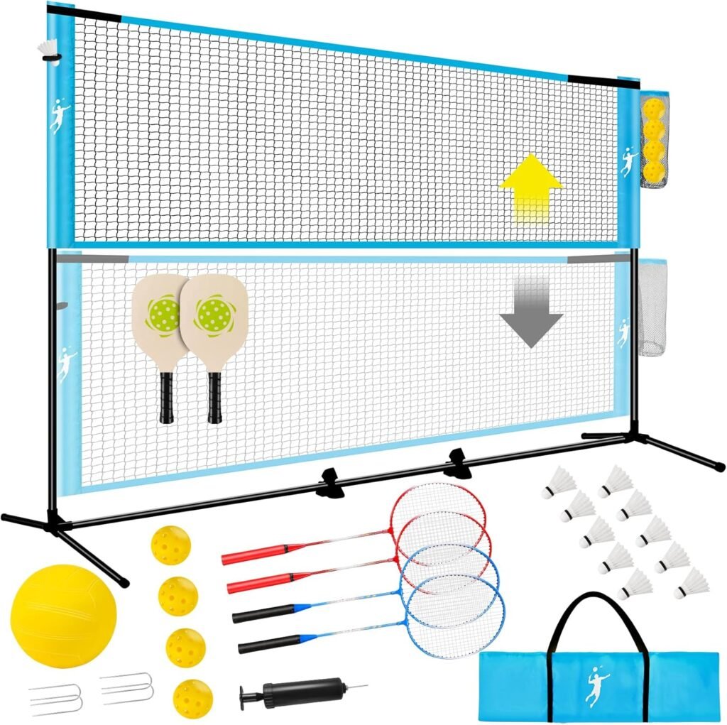 Get Ready to Serve: The Ultimate Pickleball Badminton Net Set for ...