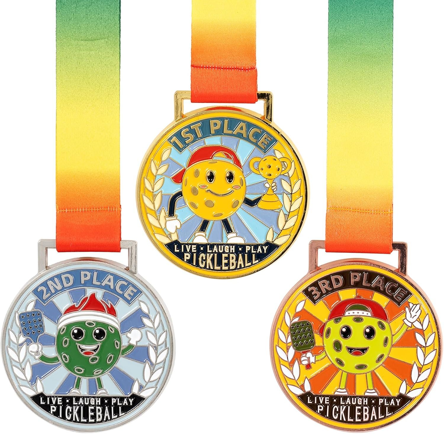 Ace Your Game with the Ultimate Pickleball Medals Set: Gold, Silver ...